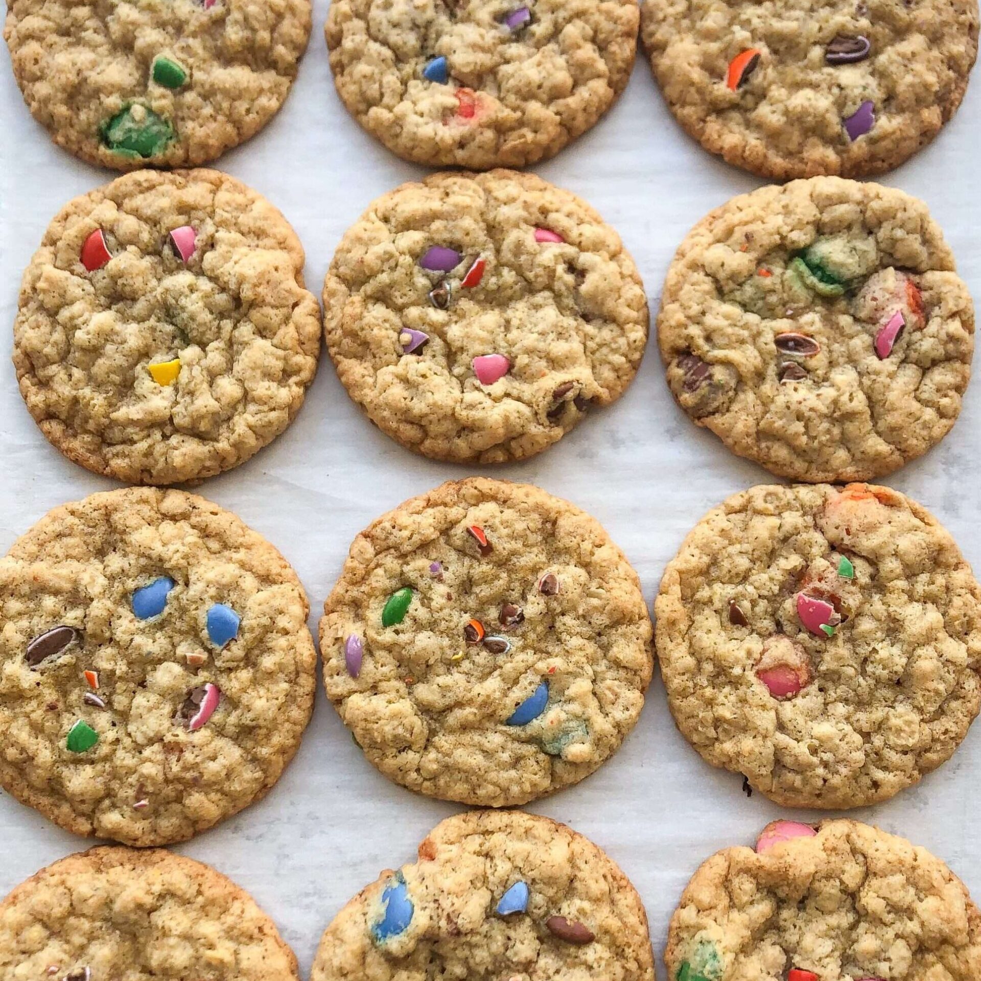 Easy Smarties Cookies